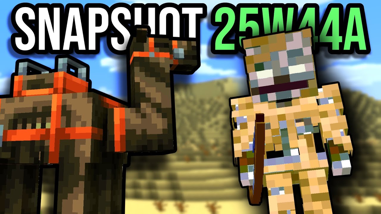CAMEL HUSK & PARCHED SKELETON! - Minecraft Snapshot 25w44a - YouTube