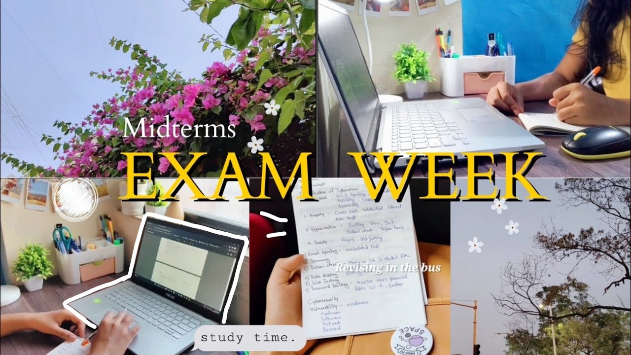 EXAM WEEK: Midterms, cramming, productive days, note making 🗒️🌷 - YouTube