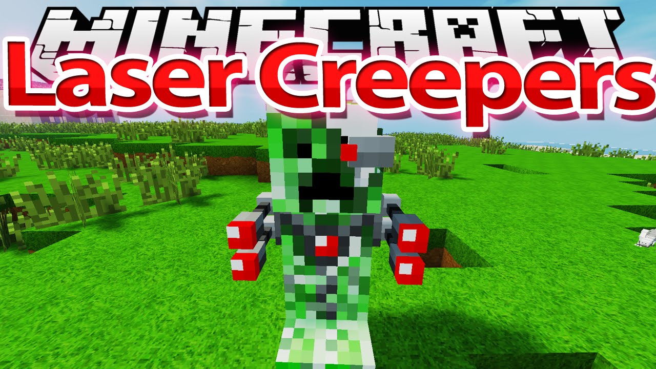 Minecraft: Mod Showcase - Laser Creepers Robots 1.7.10 ! - YouTube