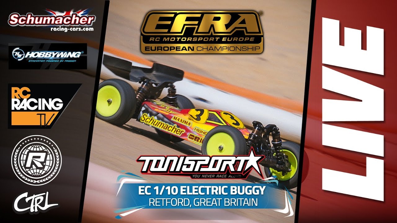 EFRA 1/10th 4WD Off Road Euros 2022 - Thursday Practice - LIVE - YouTube