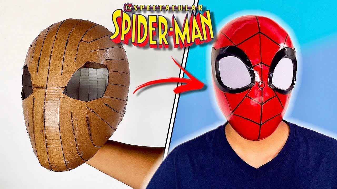 Cómo Hacer la MÁSCARA de SPECTACULAR SPIDER-MAN de Cartón - DIY ...