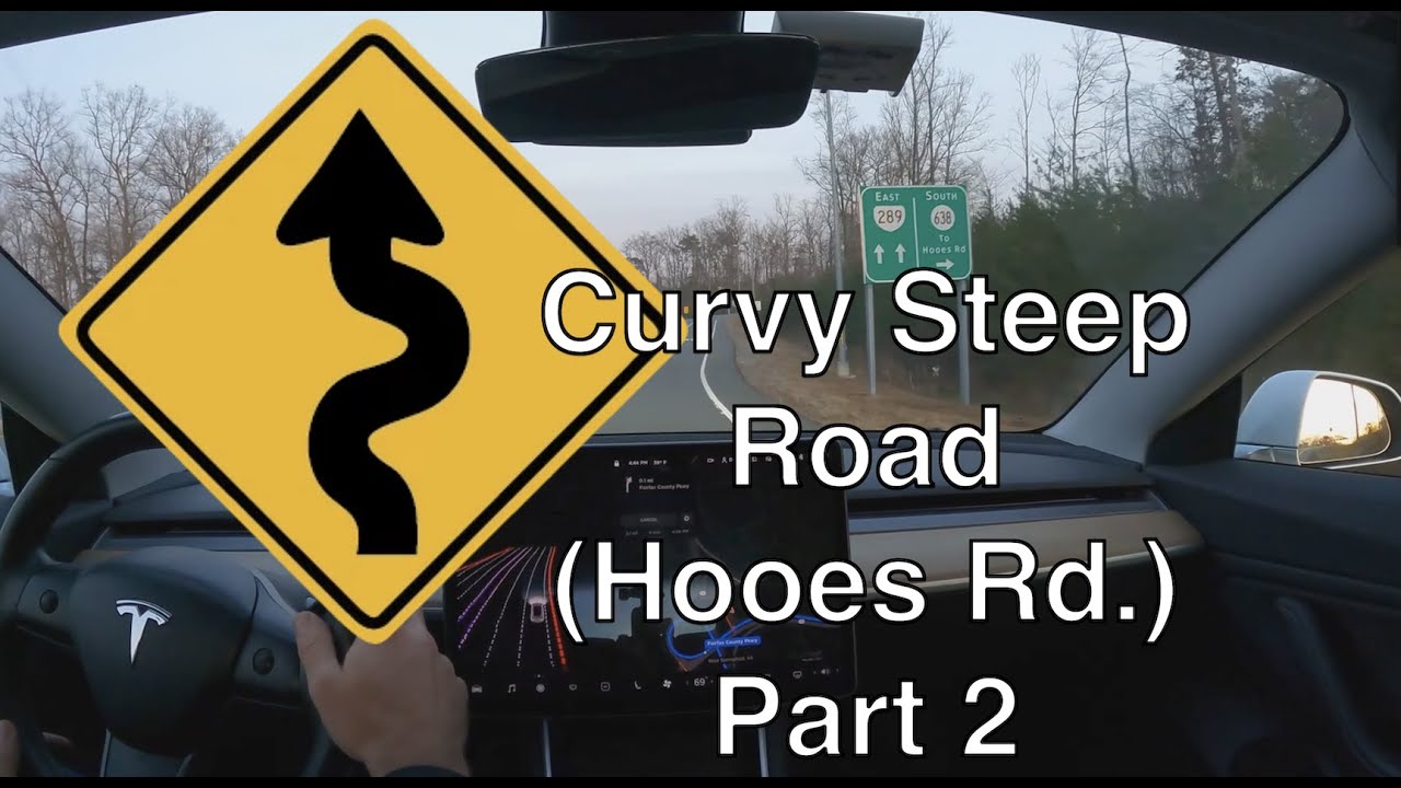 FSD Beta 7: Curvy Steep Road Hooes Part 2 - YouTube