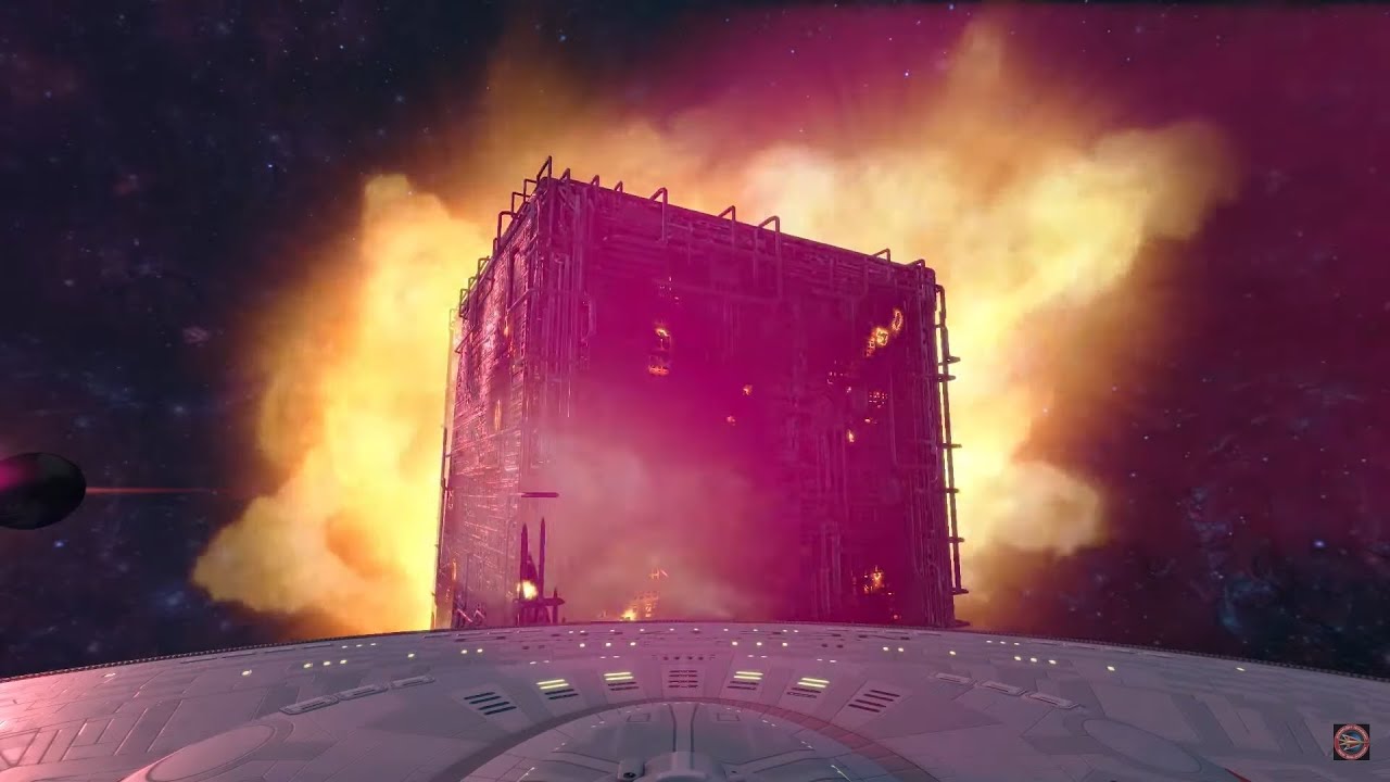 BORG Resistance Mission! Enterprise D - A Close Call - 1701 - Red ...