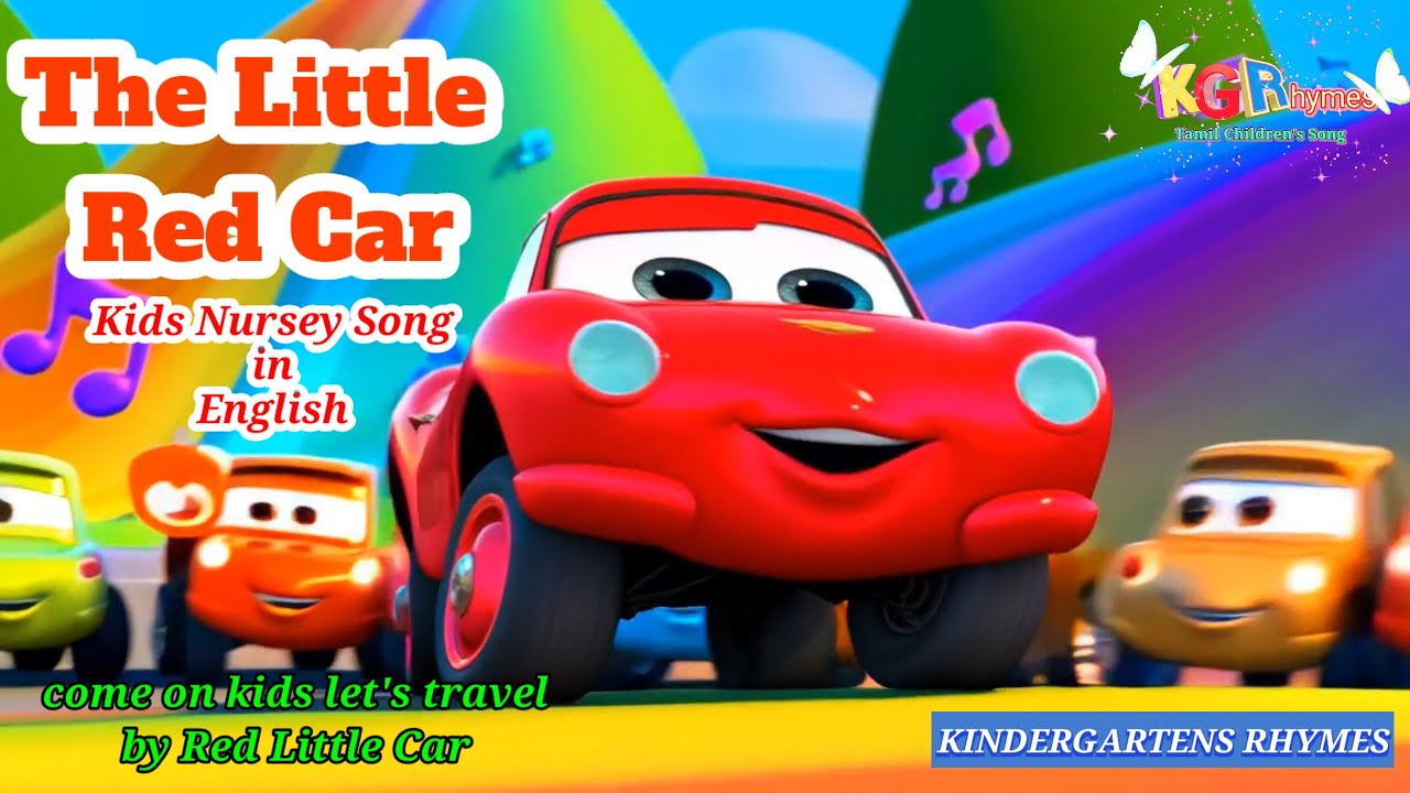 The Little Red Car|kids car song in english|car song in english|car ...