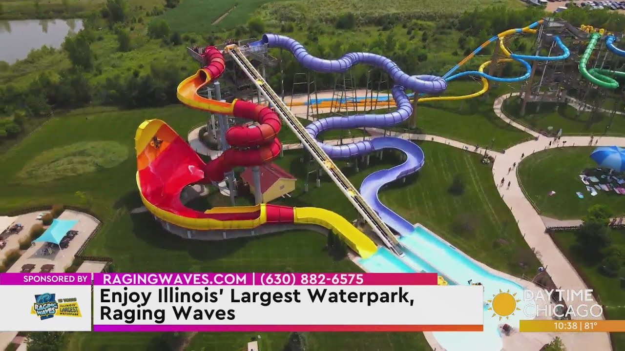 Enjoy Illinois' Largest Waterpark, Raging Waves - YouTube