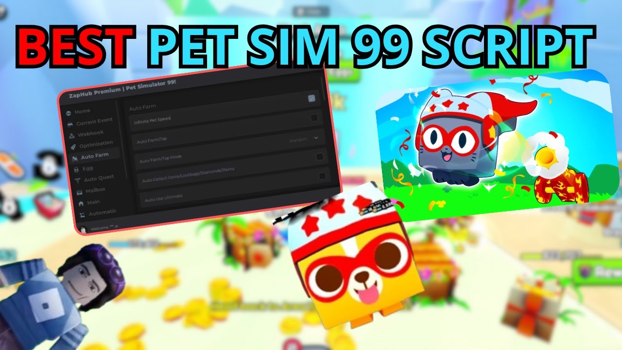 Best Pet simulator 99 script NEW (Tycoon UPDATE) AUTO event, AUTOFARM ...