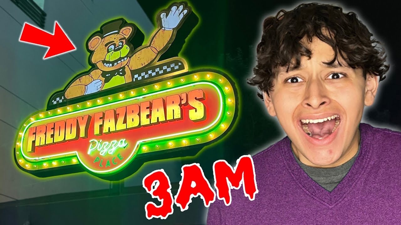 SPENDING 24 HOURS in FREDDY FAZBEAR'S PIZZA PLACE IN REAL LIFE ...
