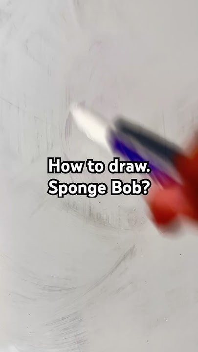 Quick Doodle P.1 | How to draw Sponge Bob? #doodleart #fyp #draw - YouTube