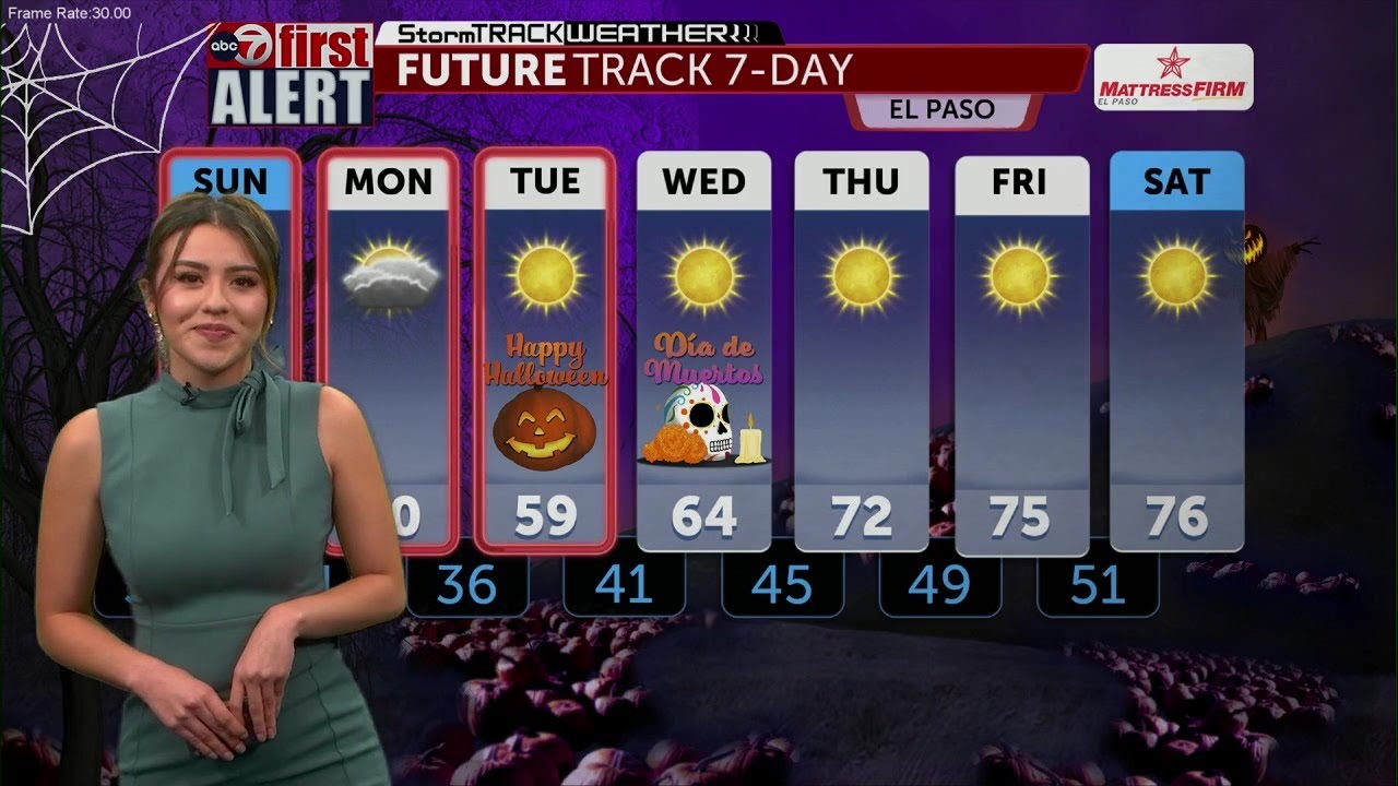 ABC-7 First Alert: Calm weekend, frightfully cold Halloween ahead - YouTube