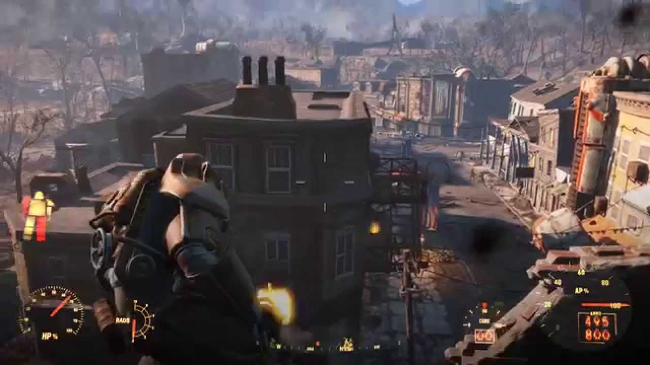 Fallout 4 - Terminator 2 Minigun Frenzy - YouTube