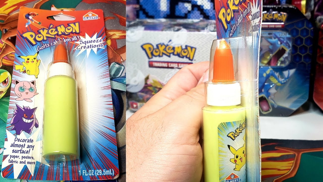 POKEMON ELMERS SQUEEZE CREATIONS ! VINTAGE POKEMON BOX OPENING FROM ...
