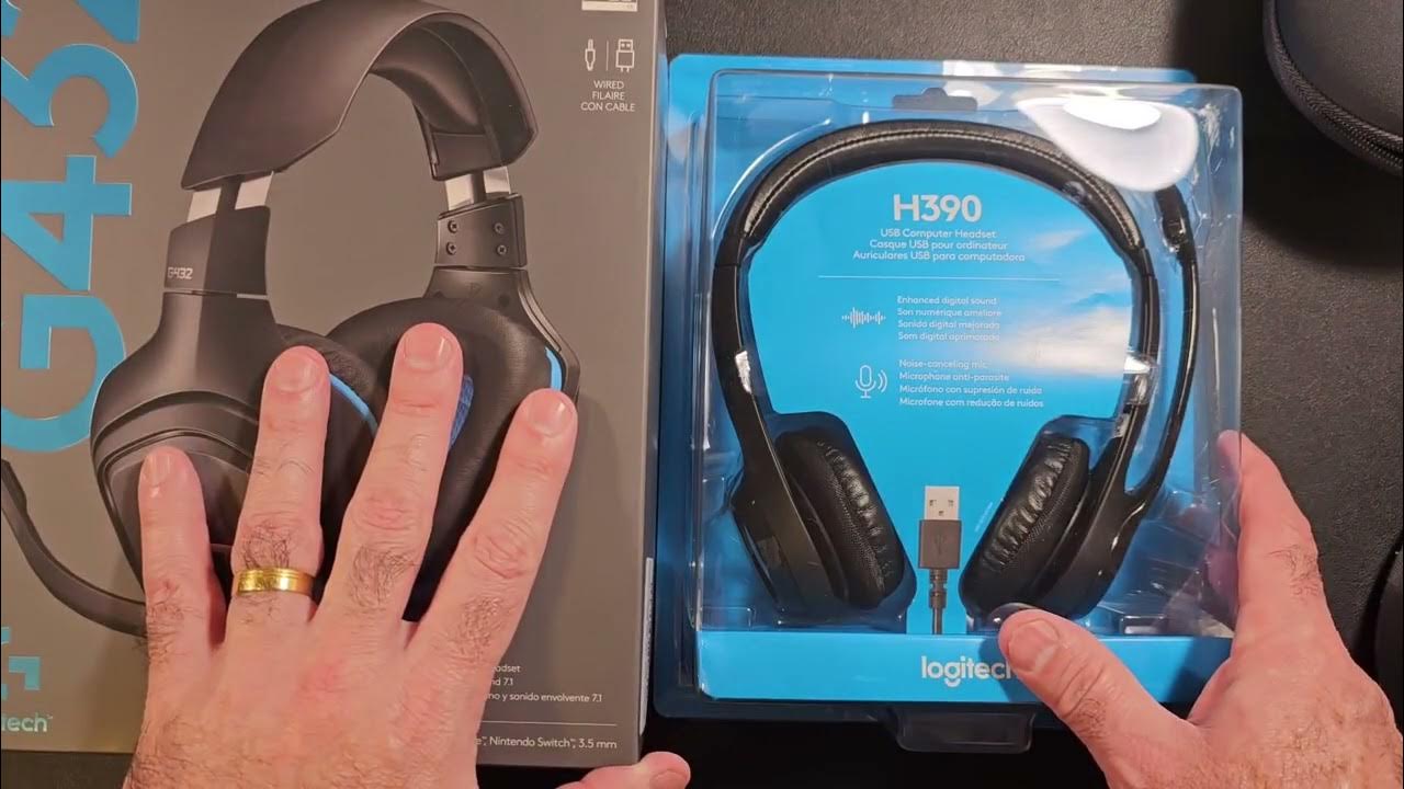 Unboxing Headset Gamer Logitech G432 e Logitech H390. Os melhores para Home Office? - YouTube