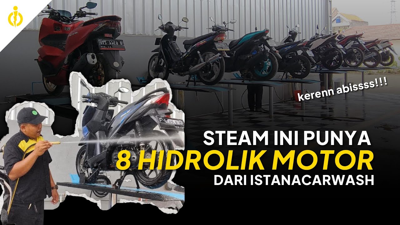 STEAM MOTOR DENGAN 8 HIDROLIK KEREN BANGET BOSSS!!! - YouTube