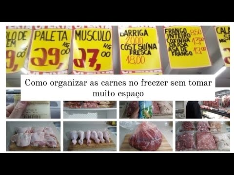 como organizar as carnes no freezer e deixar prático para para o dia a ...