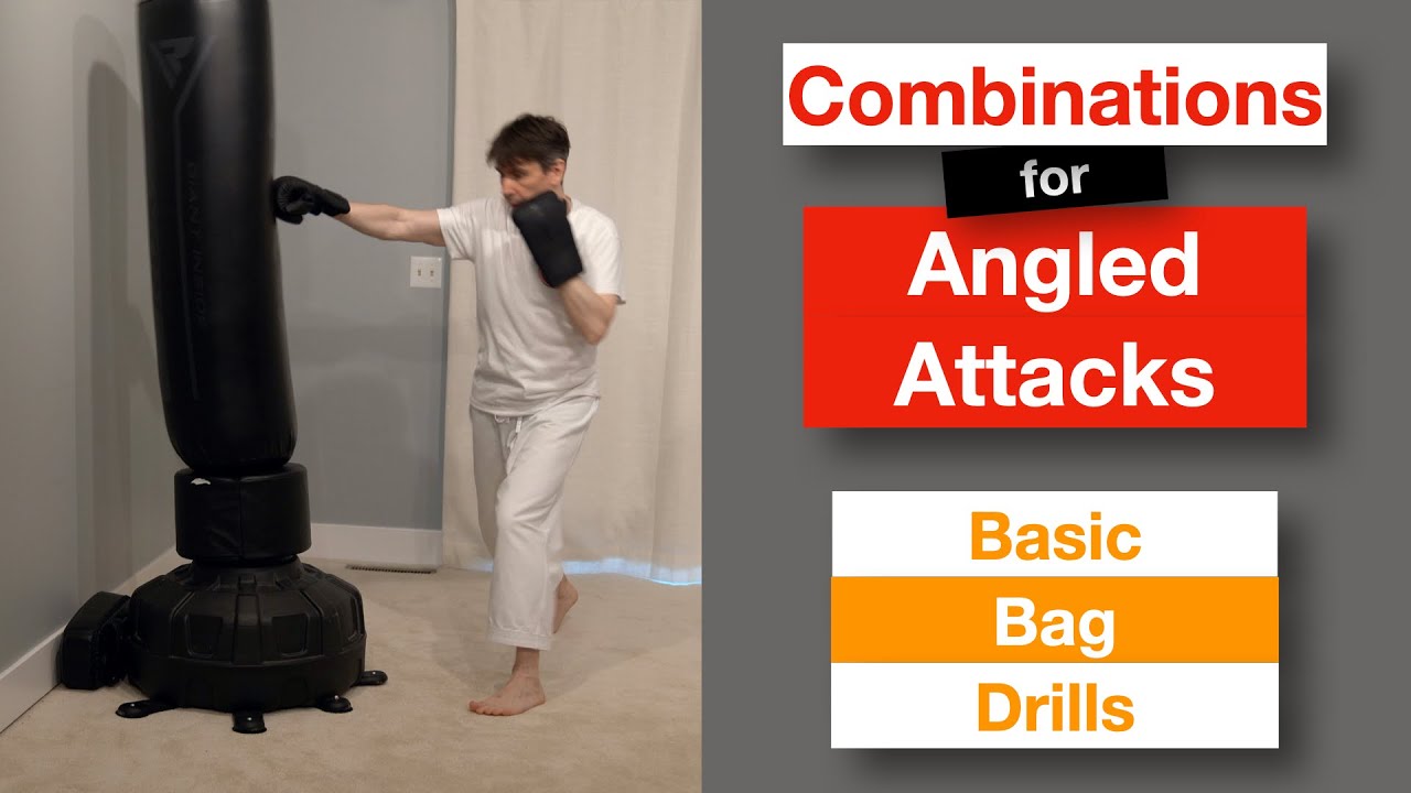 Basic Bag Workout Drills for Angled Attacks | Sparring Drills - YouTube