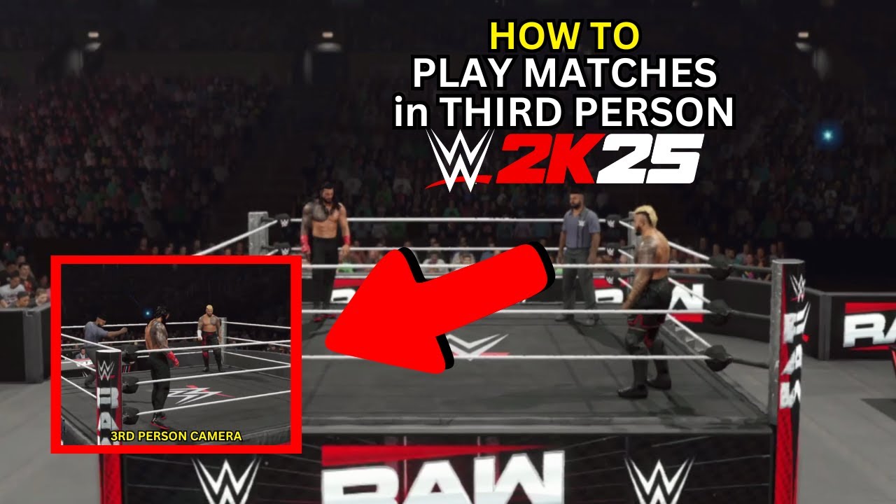 HOW TO SWITCH to THIRD PERSON CAMERA for MATCHES in WWE 2K25 - YouTube