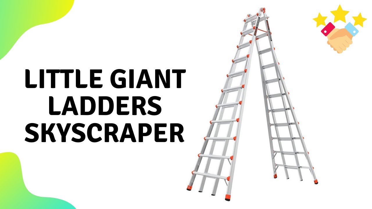 Little Giant Ladders SkyScraper -21 Foot Stepladder - Aluminum - 300 ...