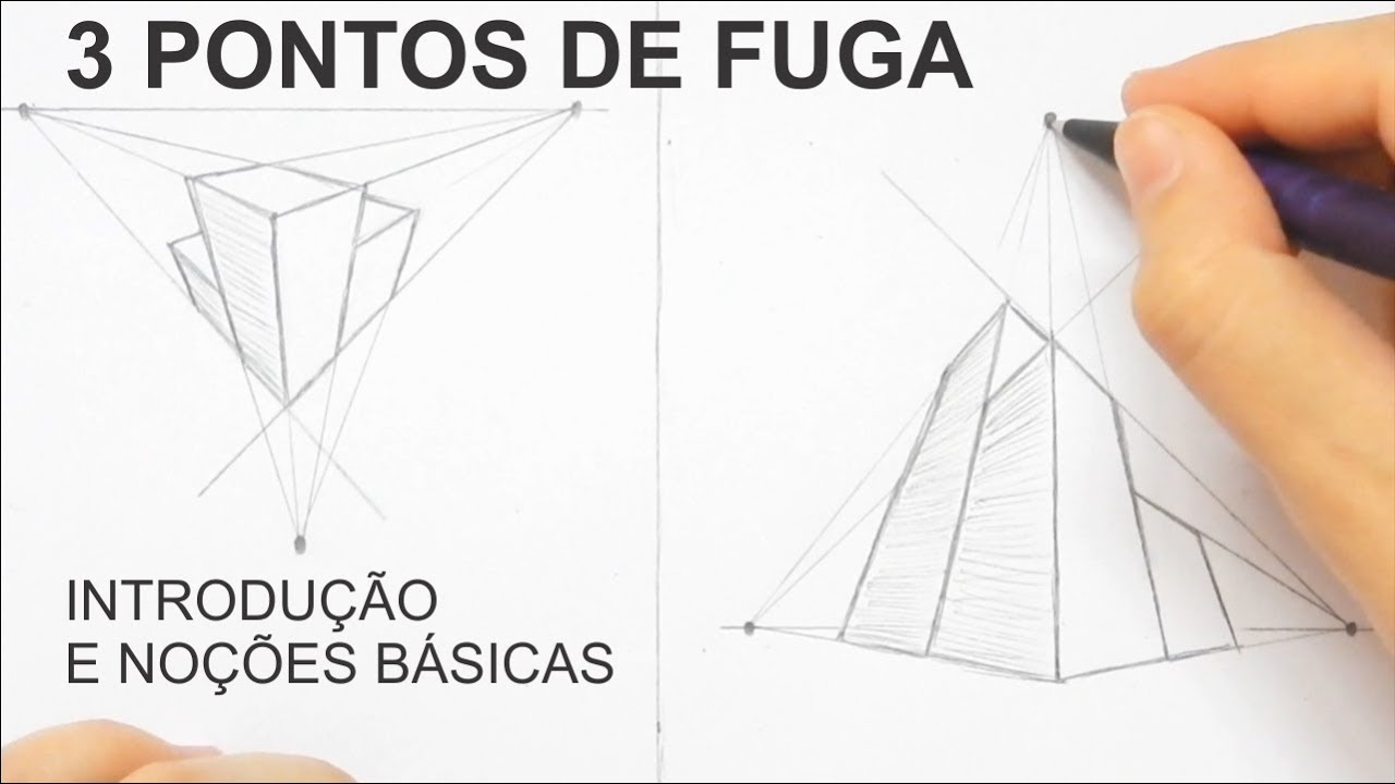Como desenhar com 3 pontos de fuga - Introdução - YouTube