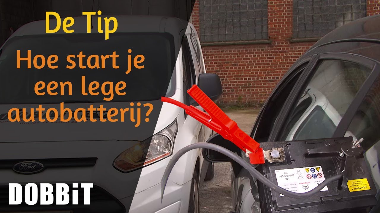 De Tip - Hoe start je een lege autobatterij? - YouTube