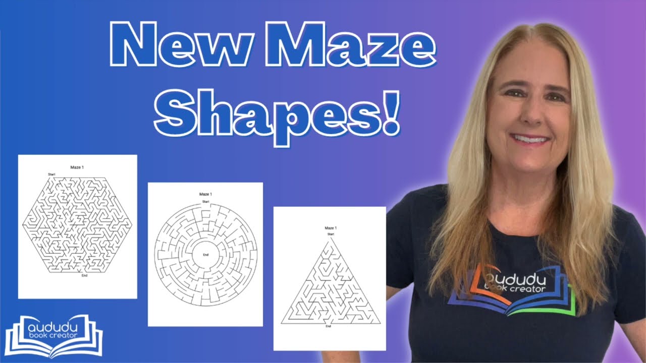 New Maze Shapes Added to Aududu Book Creator's Maze Tool - YouTube