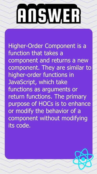 What Are Higher Order Components 🤔 Reactjs Learnreactjs Coding Youtube