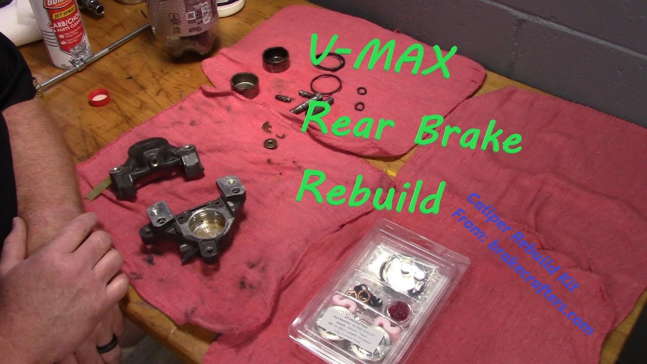 Yamaha Vmax Rear Brake Rebuild - YouTube