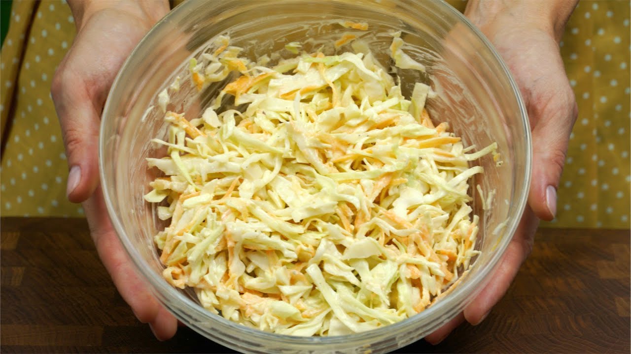 Easy summer cabbage salad in 5 minutes! I never get tired of eating ...