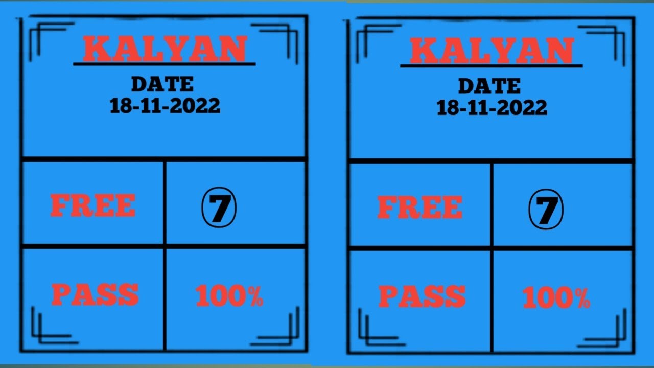 kalyan matka free otc 18-11-2022 fix OTC single game kalyan matka - YouTube