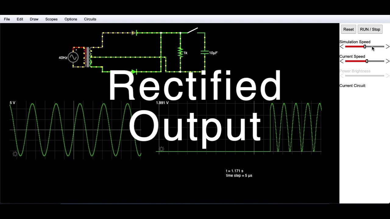 Full Wave Rectifier with filter Animation || Practical Physics - YouTube
