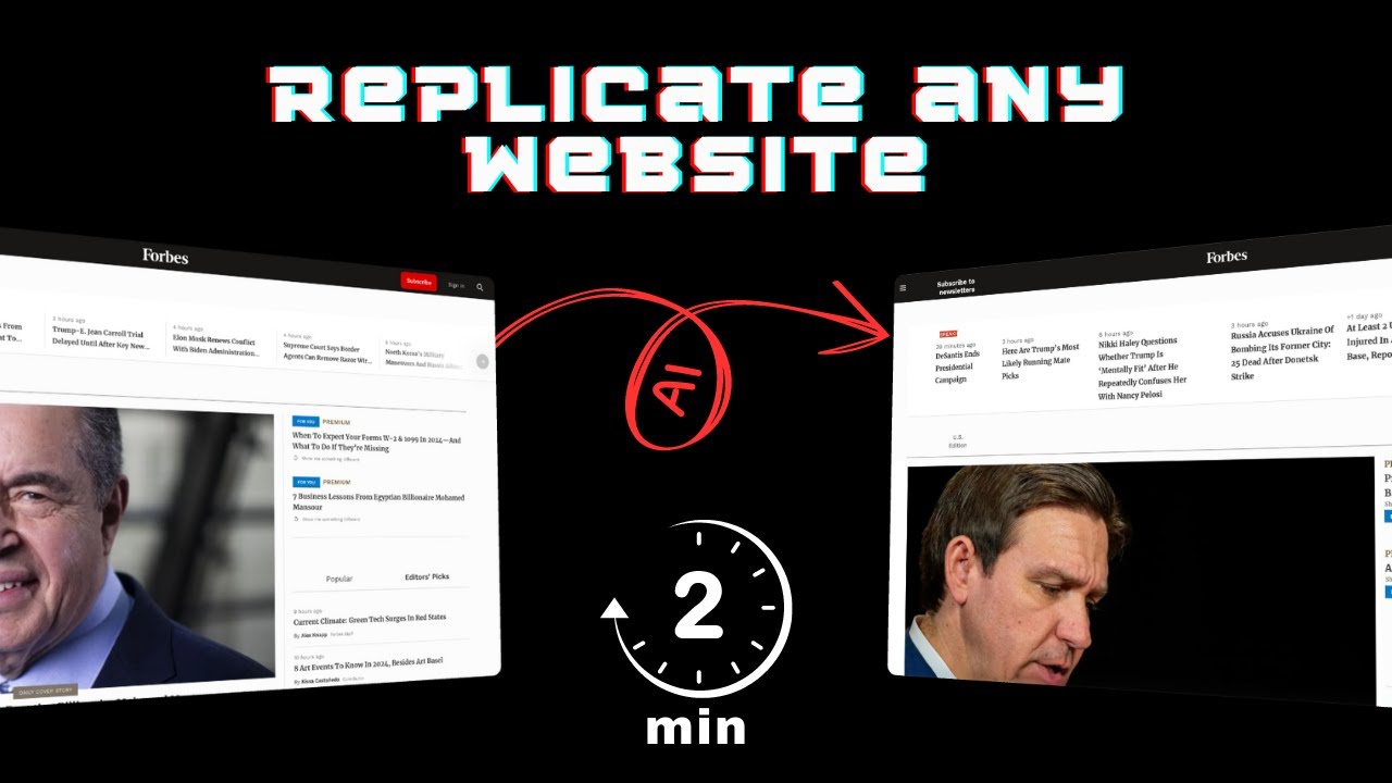 Replicate ANY Website in 2 Minutes Using this AI Tool - YouTube
