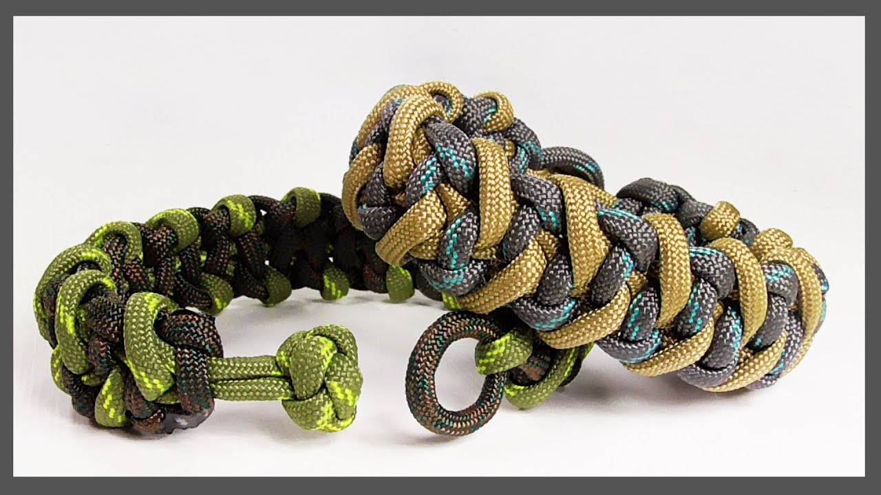 How To Make A Sheathed Solomon Bar Paracord Bracelet Design Without ...