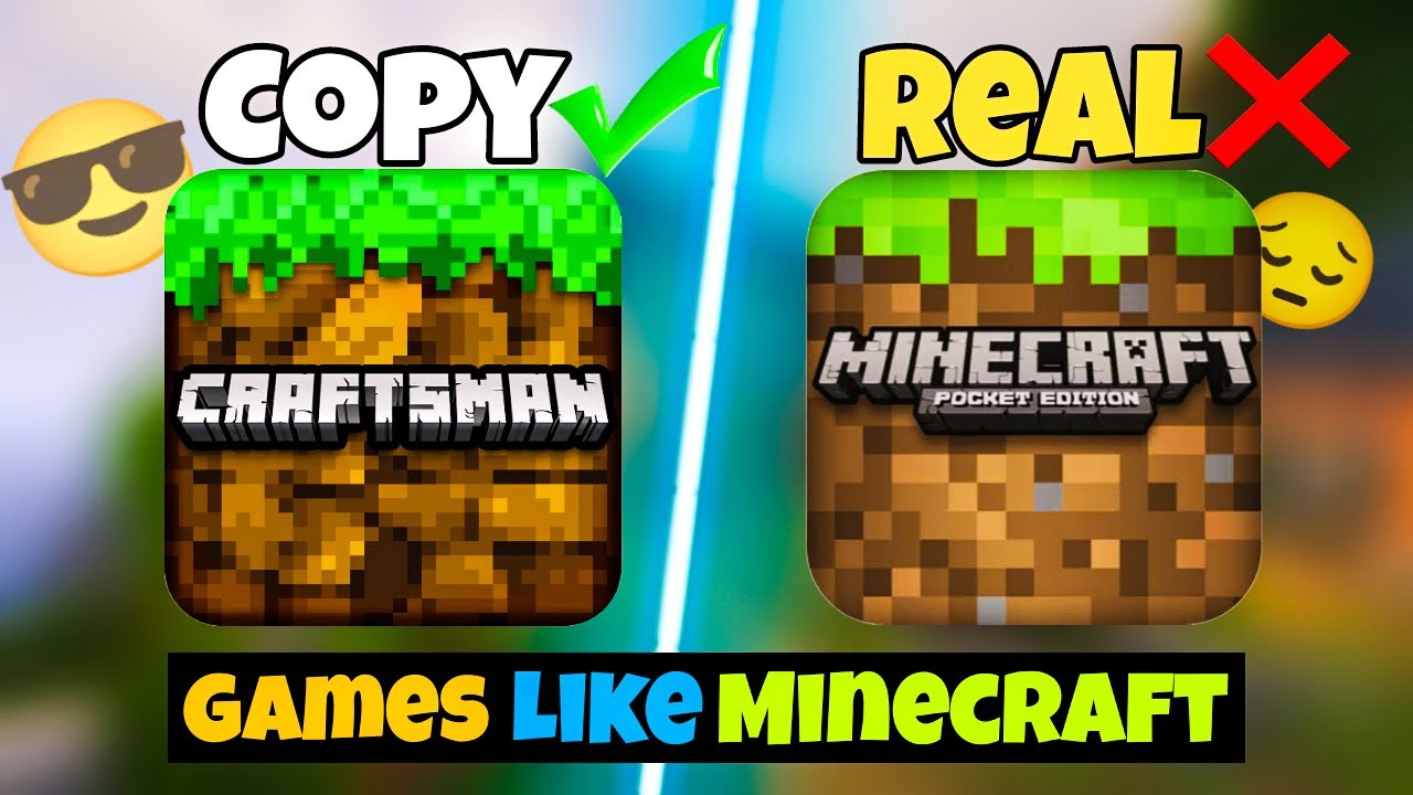 Top 5 Best Copy Games Like MINECRAFT 1.20 Java / PE - YouTube