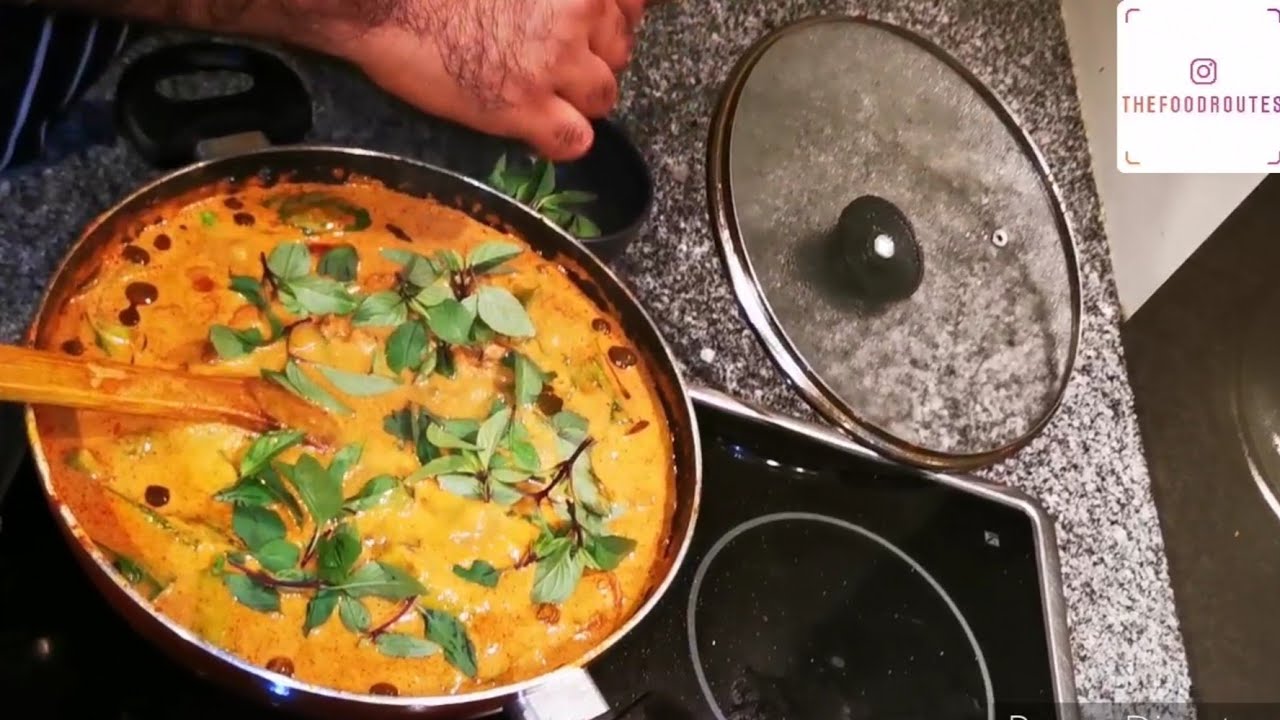 AUTHENTIC RESTAURANT STYLE THAI RED CHICKEN CURRY|How to make thai red ...