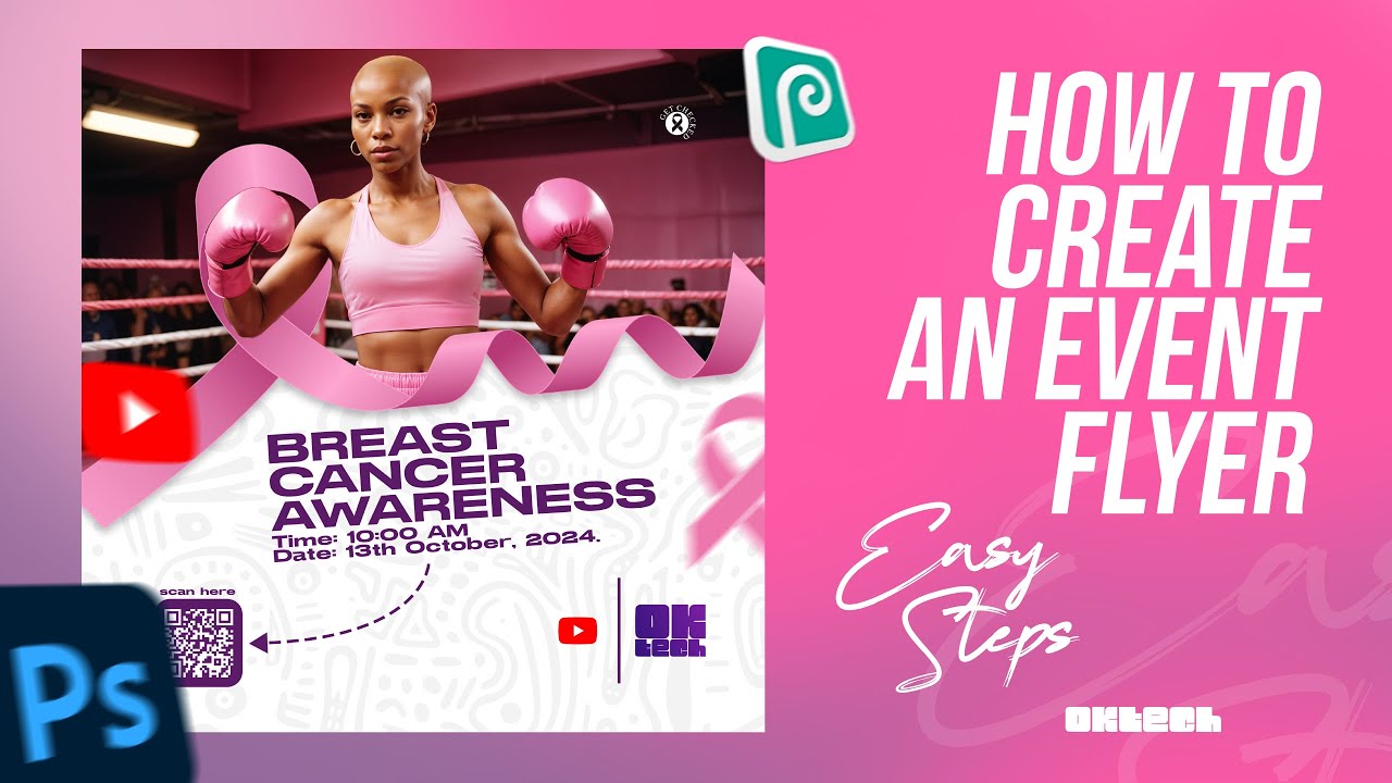 Event Flyer Design - Easy Steps | Photoshop (Photopea) - YouTube