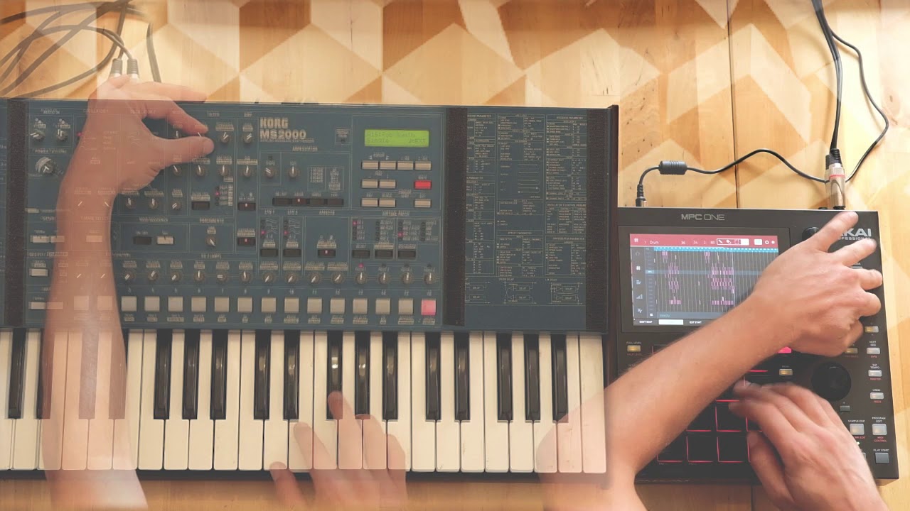 Akai Mpc One + Korg Ms2000, HipHop Jazz Funk Lofi - YouTube