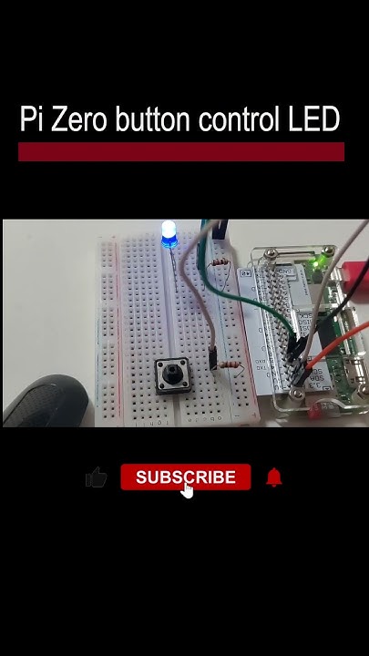 Pi zero button control LED on and off - YouTube