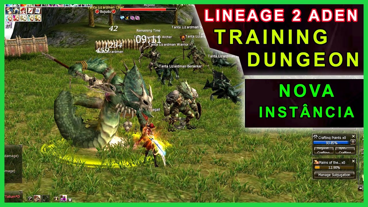 Lineage 2 Aden - TRAINING DUNGEON | Nova Instância de EXP e Itens ...