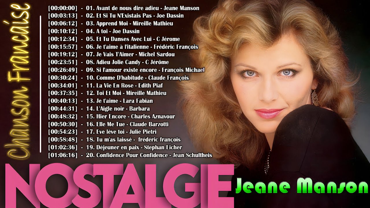🗼NOSTALGIE CHANSONS FRANÇAISES _ "Jeane Manson, Joe Dassin, Charles ...