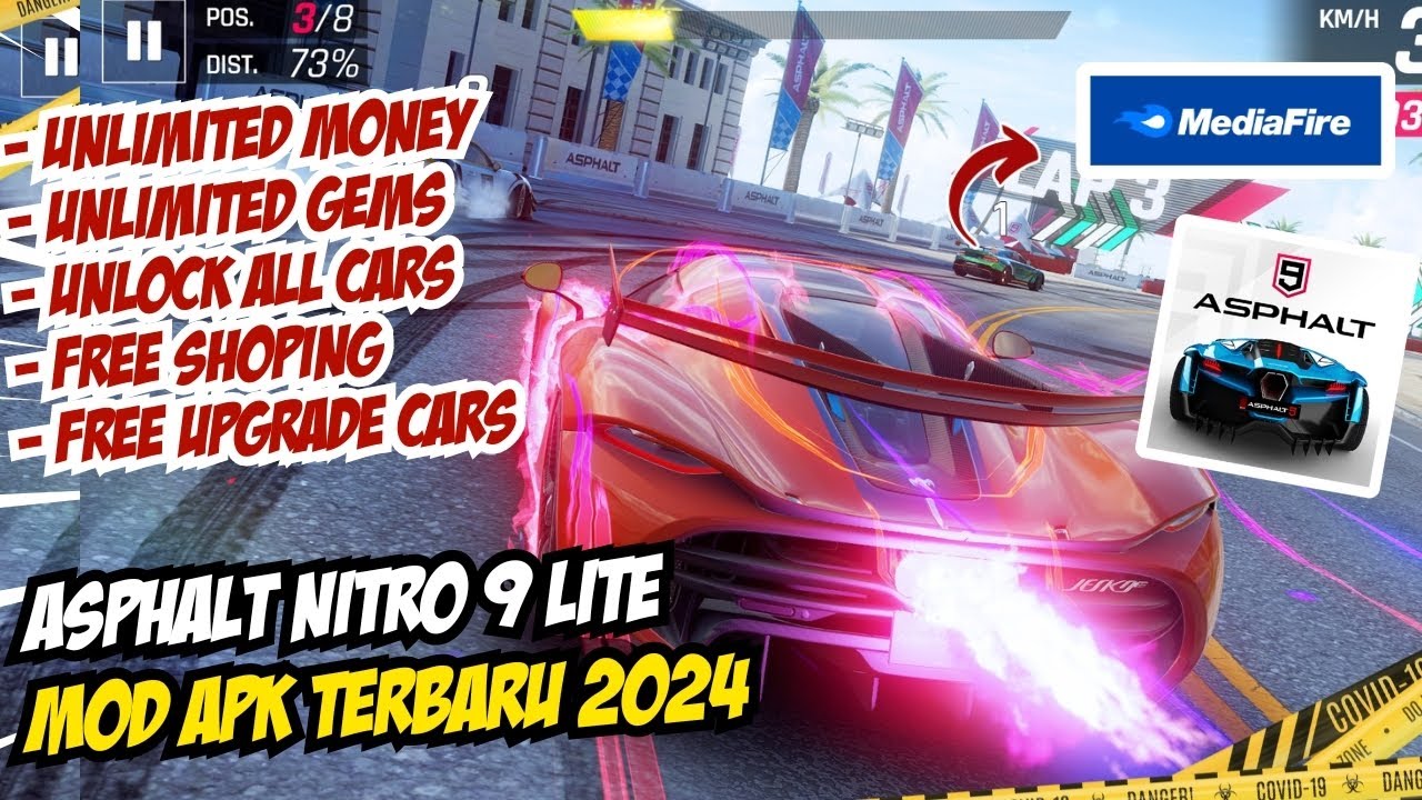 ASPHALT NITRO 9 MOD UNLIMITED MONEY UPDATE TERBARU 2024 | ASPHALT NITRO ...