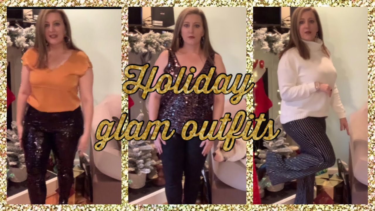 Vlogmas Day 8 Featuring 8 Holiday Glam Outfits Vlogmas2019 Youtube