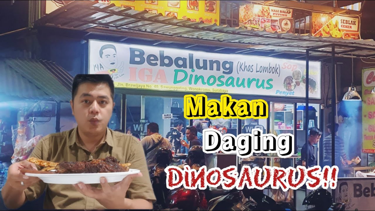 kokobungkus makan daging dinosaurus!! - YouTube