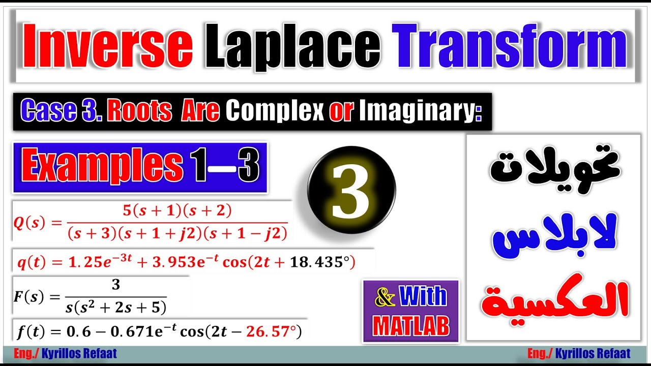 Inverse Laplace Transforms - Part 3 | تحويلات لابلاس العكسية | Control ...