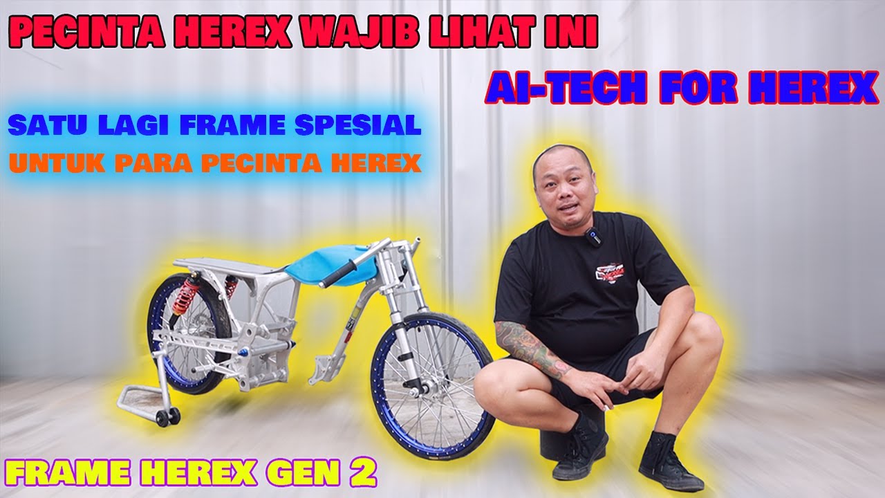 AI-TECH FOR HEREX || FRAME ALUMUNIUM SPESIAL HEREX GEN2 DOUBLESHOCK ...