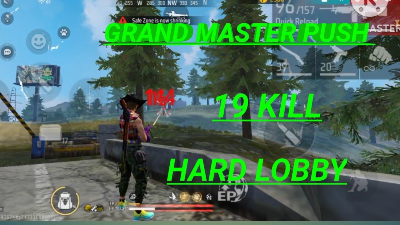 FREE FIRE GRANDMASTER GAME PLAY HOW TO PUSH GRANDMASTER IN FREE FIRE 19 ...