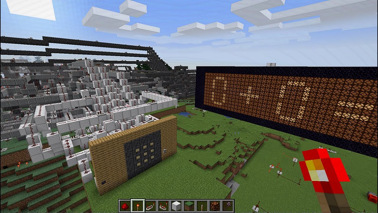 Redstone Calculator Demo and Tutorial (Part 1) | WMBADE - YouTube