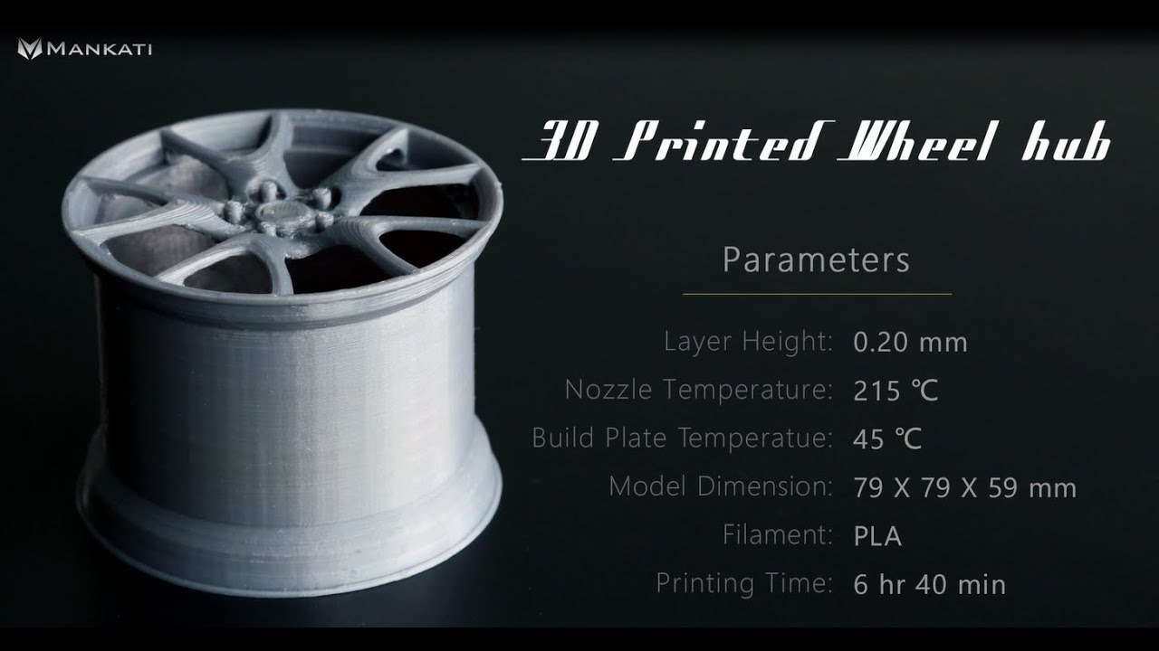 3D Printed Wheel Hub - YouTube