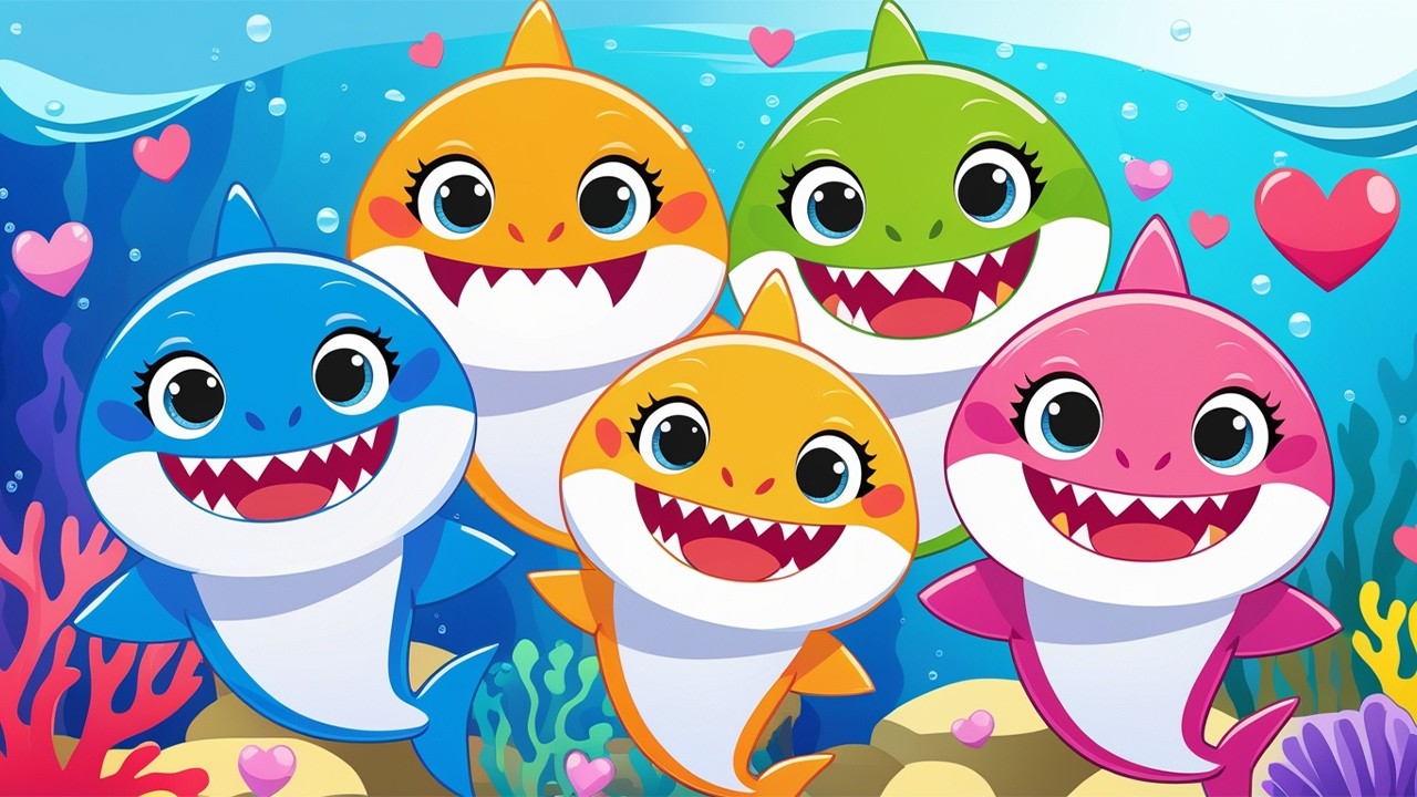 🐳 Baby Shark 🦈 Música Divertida para Niños Felices 😄 Canción del ...
