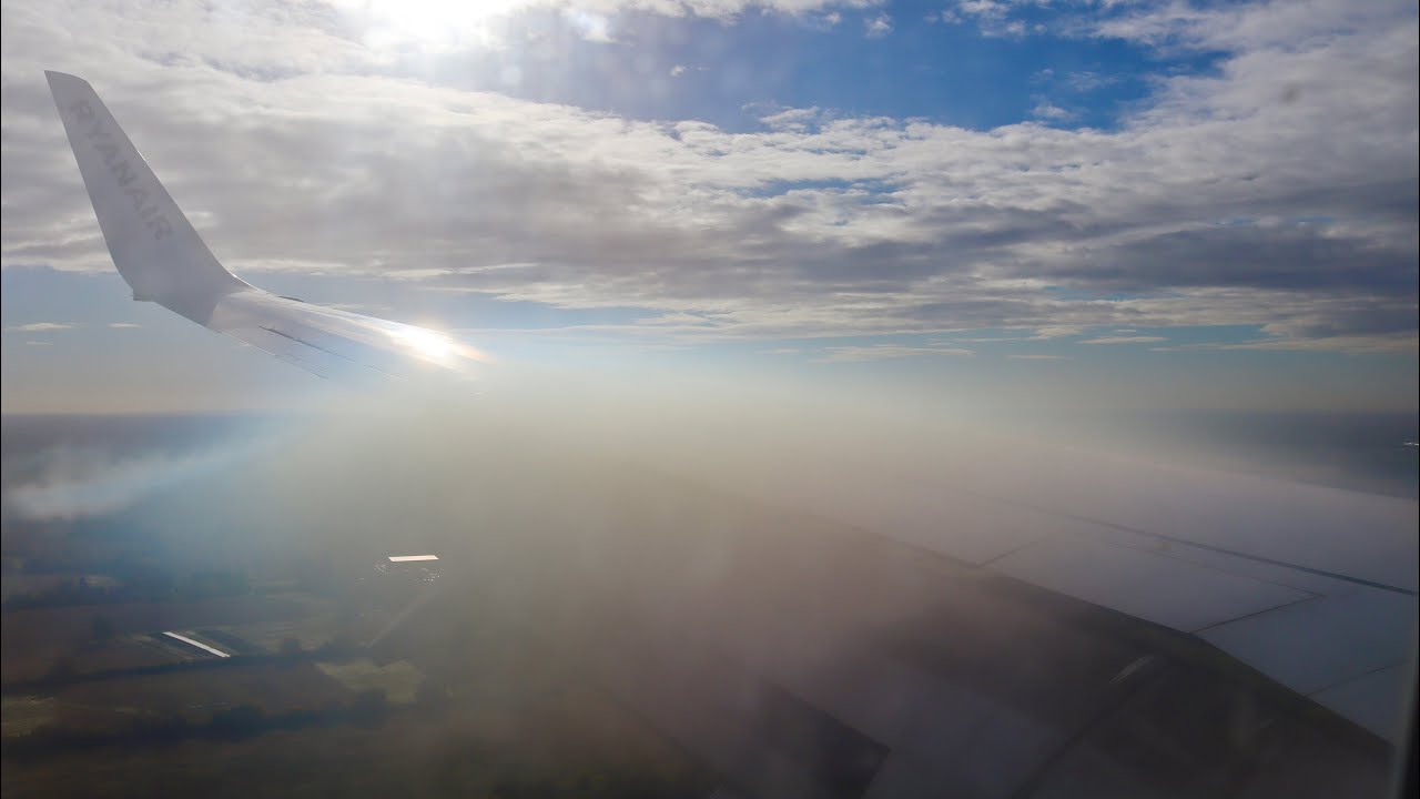 Rainbow Wing Condensation + Vorticies Upon Landing - YouTube