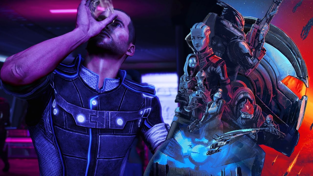 Shepard gets drunk in Purgatory on Citadel - Mass Effect 3 Legendary ...