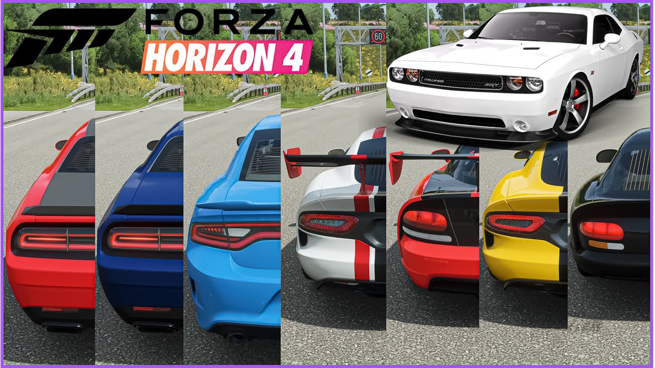 Forza Horizon 4 - Top 7 Fastest Dodge Cars | Acceleration & Top Speed ...